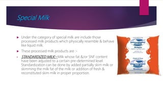 special milks | PPTX