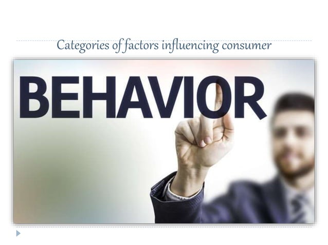 FACTORS THAT INFLUENCING BEHAVIOR | PPTX