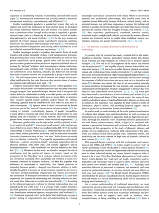 Understanding the Man Box: the link between gender socialization and ...