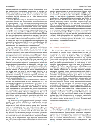Understanding the Man Box: the link between gender socialization and ...