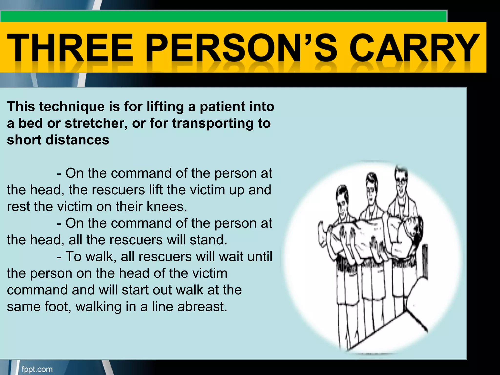 Man carries | PPT