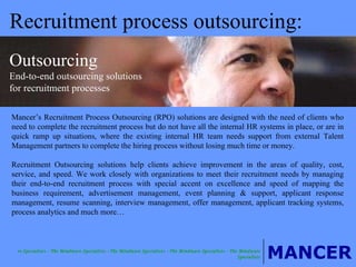 Mancer consulting services | PPT | Management Consulting Industry ...
