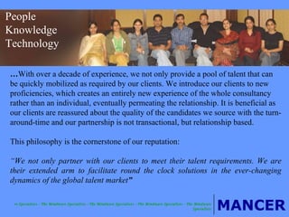 Mancer consulting services | PPT | Management Consulting Industry ...