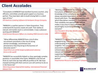 MANCER Consulting Services-CorporateIntroduction | PDF