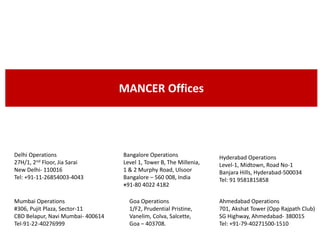 MANCER Consulting Services-CorporateIntroduction | PDF