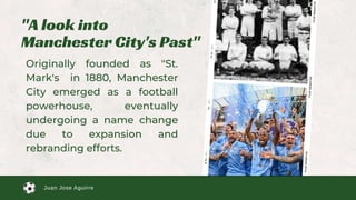 Manchester City presentación en Ingles para G | PPTX