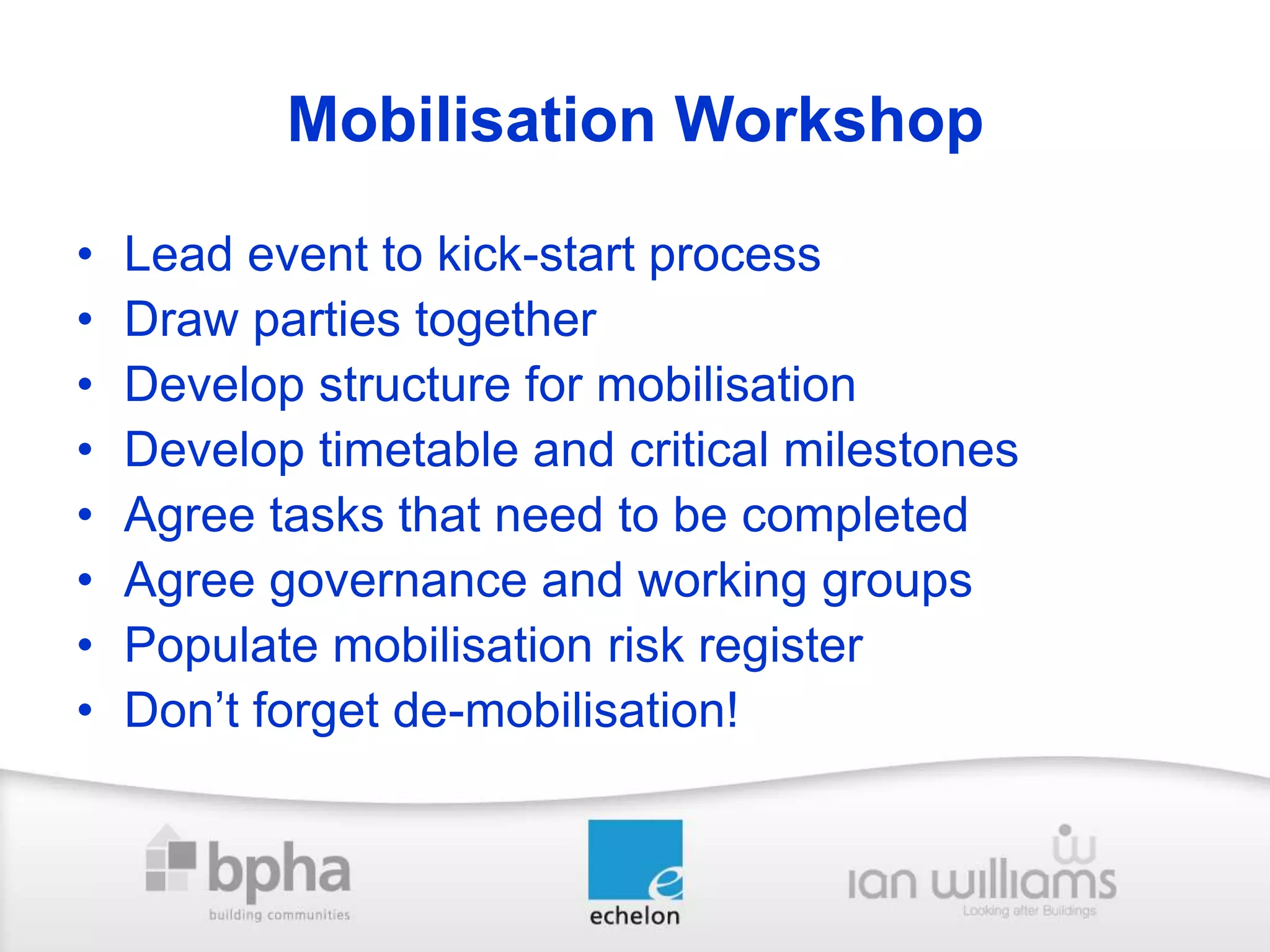 Contract mobilisation | PPTX