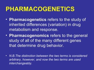 Pharmacogenetics | PPT