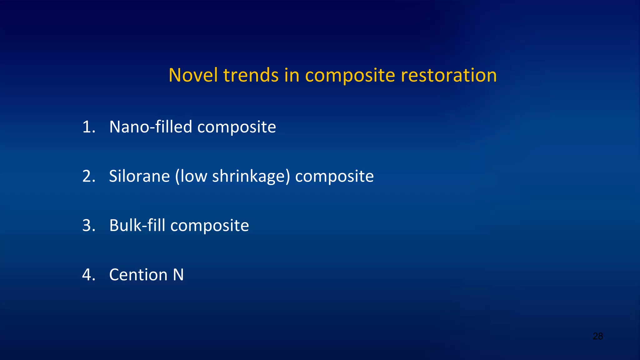 Recent dental composite resins | PPTX