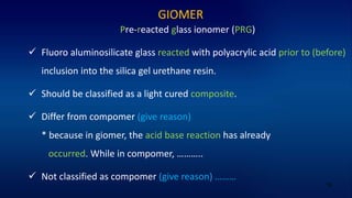 Recent dental composite resins | PPTX