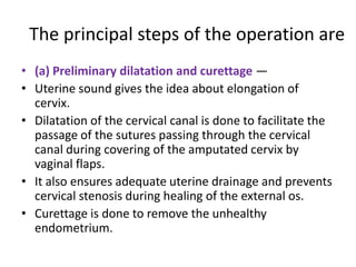 Manchester repair (Fothergill’s Operation) | PPTX
