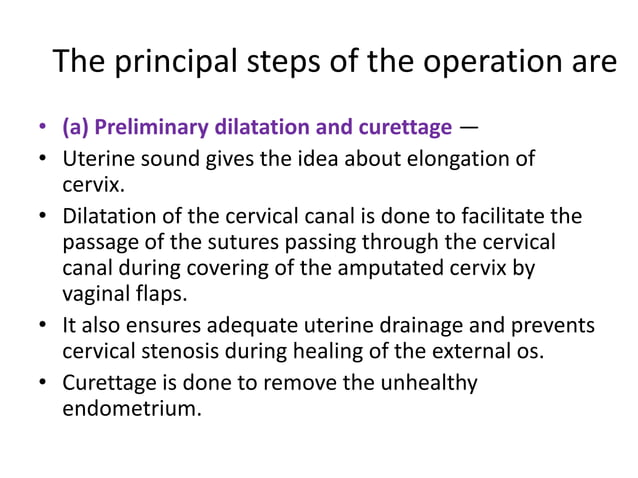 Manchester repair (Fothergill’s Operation) | PPTX | Reproductive Health ...