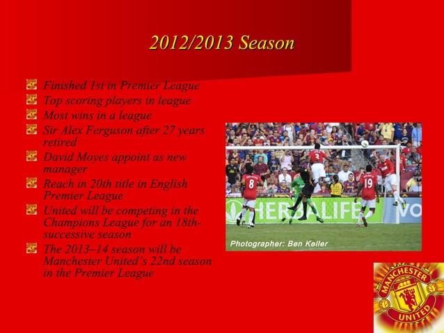 Manchester United - Presentation | PPT | Soccer | Sports