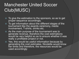 Manchester united soccer club(musc) presentation | PPTX