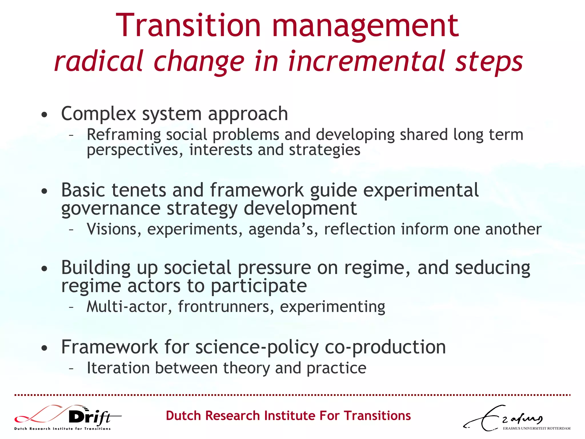 Urban Transition Management | PPT