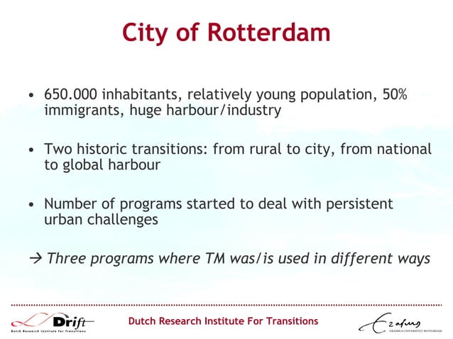 Urban Transition Management | PPT | Developmental Sites | Real Estate
