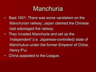 Manchuria IGCSE History | PPT