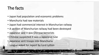The Manchurian Incidend - LoN Simulation | PPTX