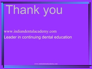 Mandibular edentulous foundation / /certified fixed orthodontic courses by Indian dental academy ...