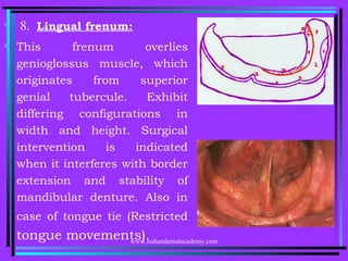 Mandibular edentulous foundation/ dental education in india | PPT