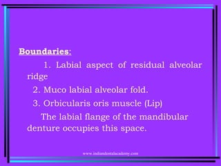 Mandibular edentulous foundation/ dental education in india | PPT