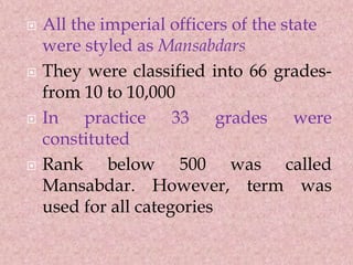 Mughals and Mandabdari System | PPTX