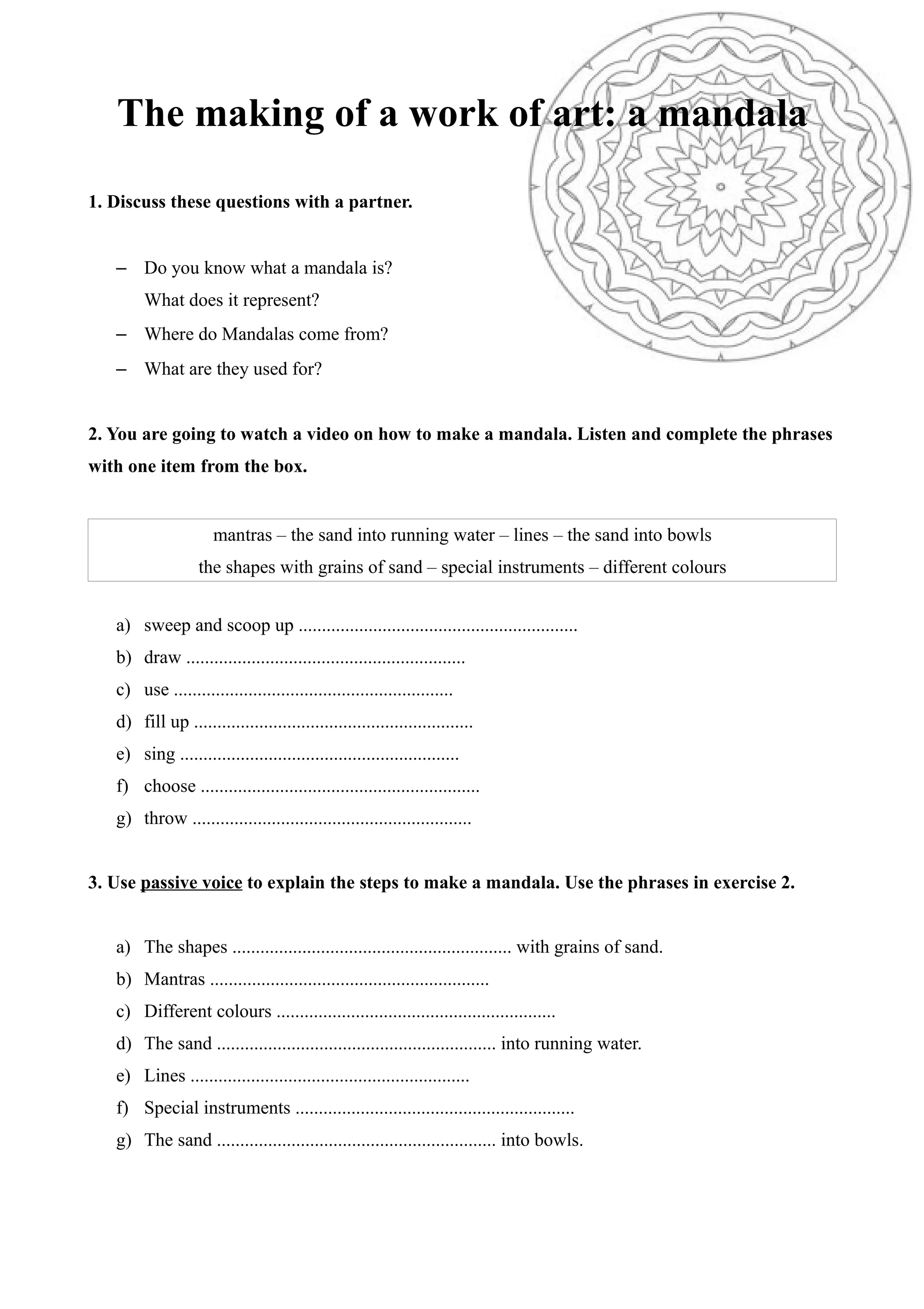 The making of a mandala | PDF