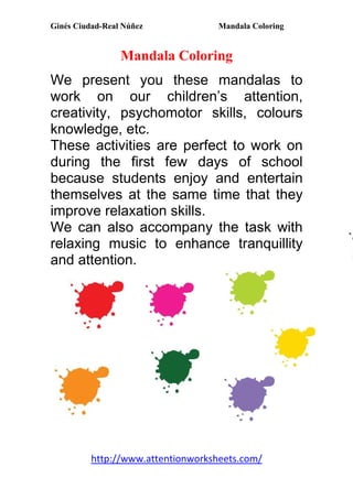 Mandala coloring-activities-pdf | PDF