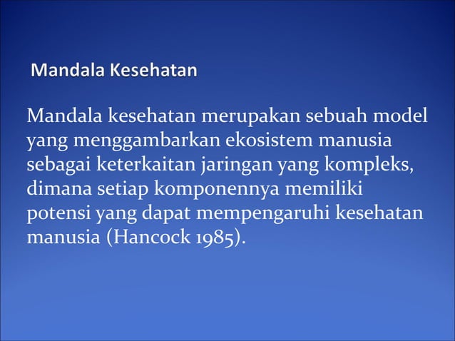 Mandala of health paul | PPT