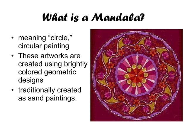 Mandalas | PPT | Arts and Crafts | Hobbies & Interests
