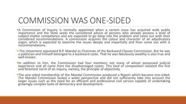 Mandal Commission.pptx | Hinduism | Religion & Spirituality