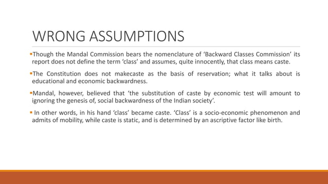 Mandal Commission.pptx | Hinduism | Religion & Spirituality