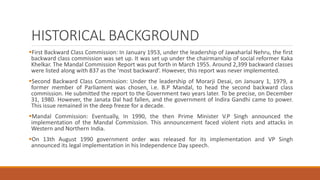 Mandal Commission.pptx | Hinduism | Religion & Spirituality