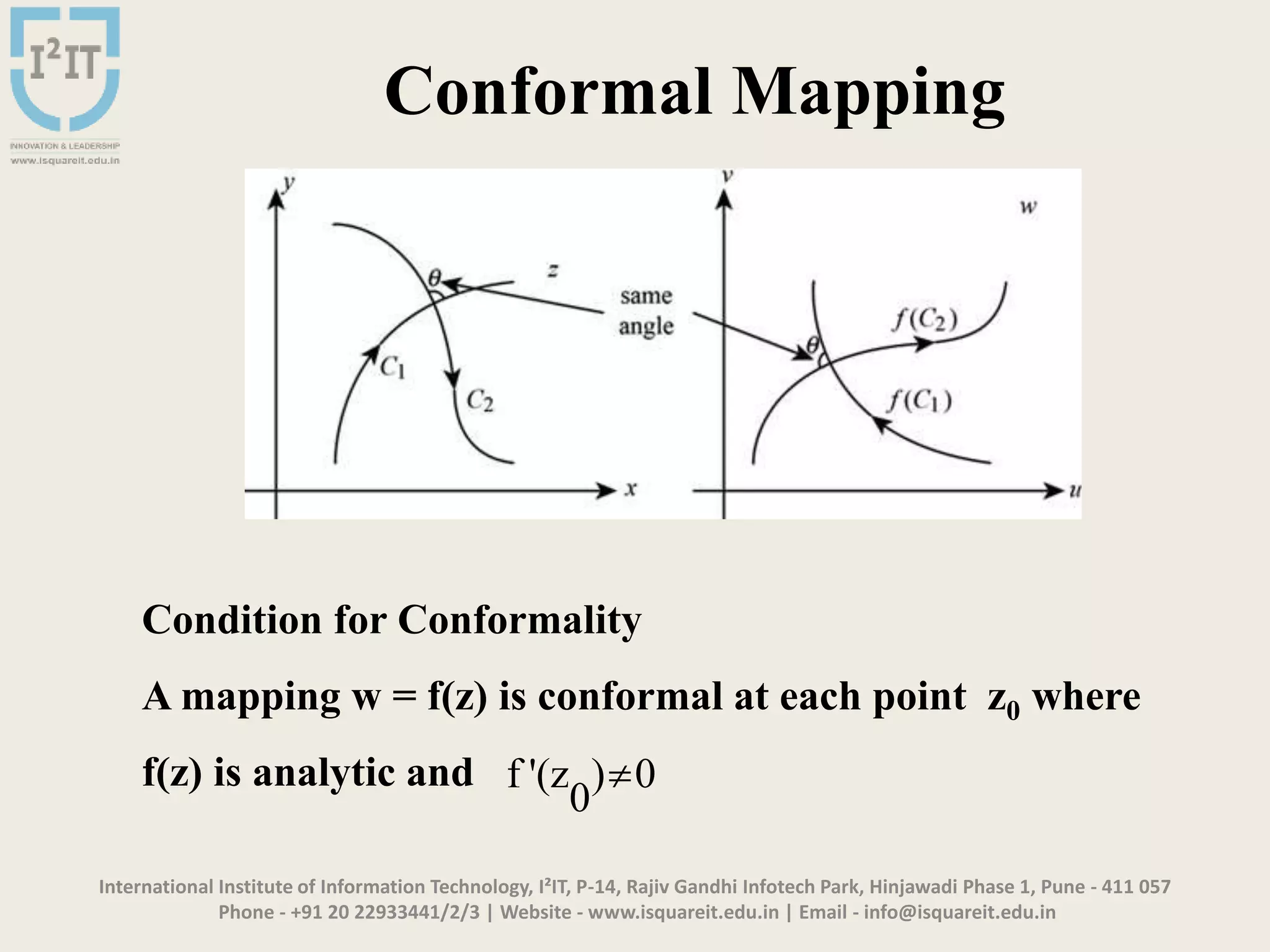 Conformal Mapping - Introduction & Examples | PPTX