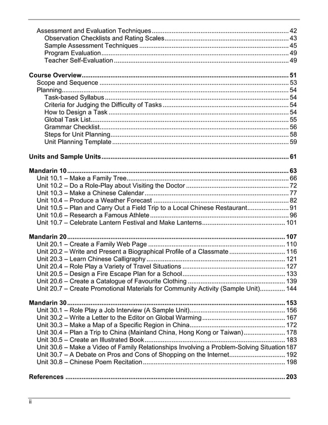 Mandarin chinese curriculum | PDF | Educational Assessment | Education