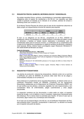 BID - Mandarinas satsumas | PDF