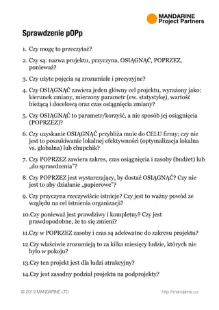 Uproszczony formularz inicjacji projektu (pOPp)