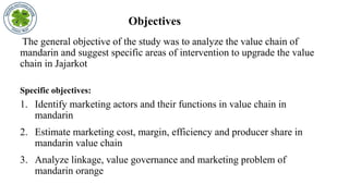 Mandarin orange value chain | PPTX