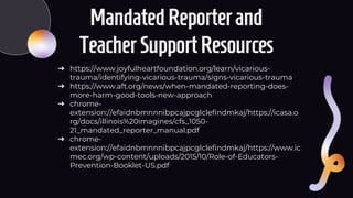 Mandated reporting powerpoint to help with understanding your role | PPTX