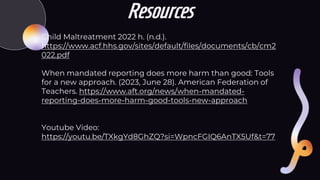 Mandated reporting powerpoint to help with understanding your role | PPTX