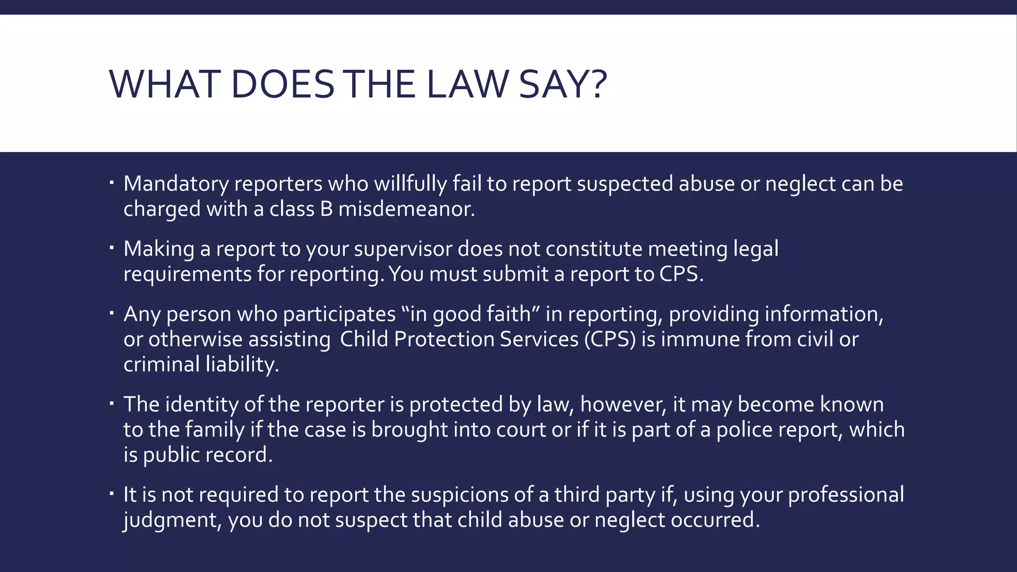 Mandated Reporter Training | PPTX | Debated Sensitive Social Issues ...