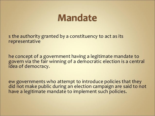 Mandate