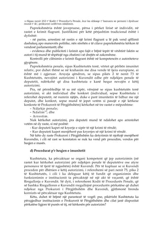 Mandati dhe imuniteti parlamentar | RTF