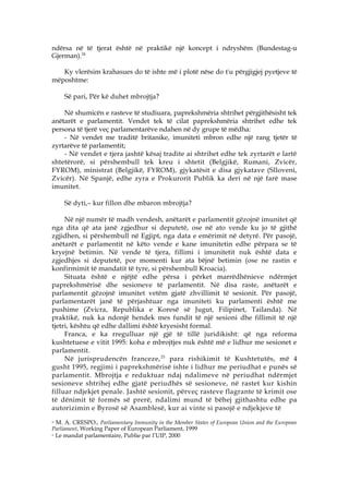 Mandati dhe imuniteti parlamentar | RTF