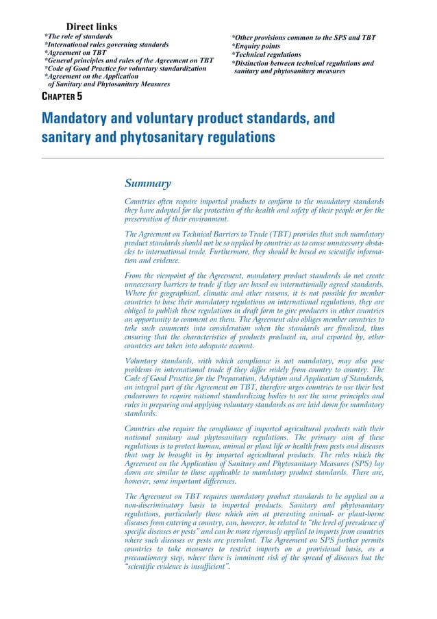 Mandatory and voluntary product standard | PDF | Manufacturing Industry ...