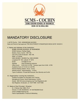 Mandatory disclosure | PDF