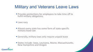 Mandatory Employee Leave: An In-Depth Analysis of State and Local Laws ...