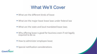 Mandatory Employee Leave: An In-Depth Analysis of State and Local Laws ...