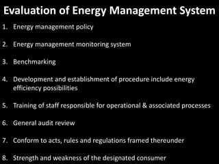 Mandatory Energy Audit for Designated Consumers (BEE) | PPSX