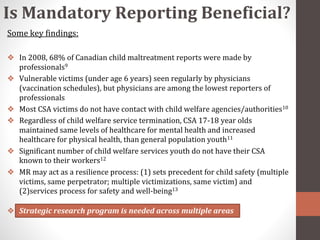 Mandatory reporting in Ontario, Canada | PPT